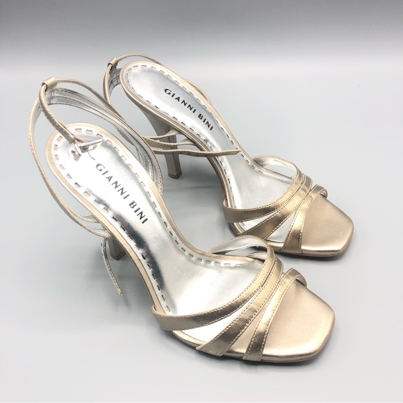Gianni Bini | Shoes | Gianni Bini Atlantis 71 Gold Fusion Heels 7m ...